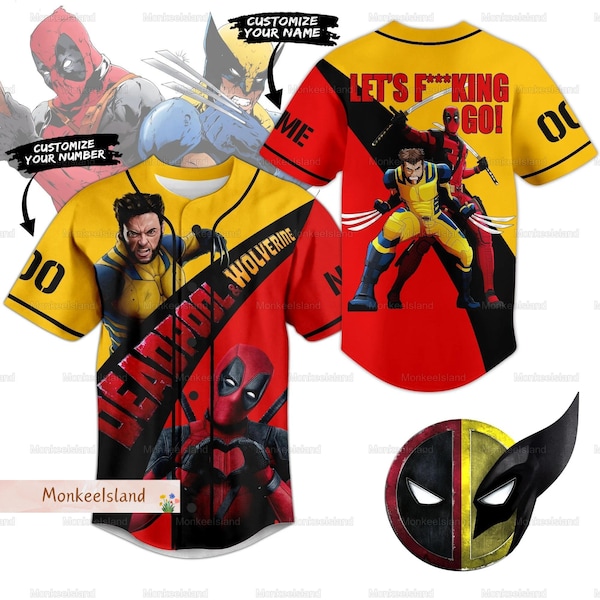 Deadpool Wolverine Jersey - Etsy