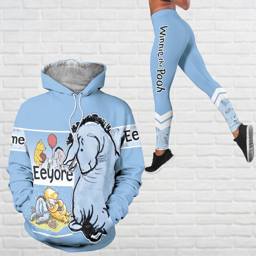 Eeyore Hoodie, Winnie the Pooh 3D Hoodie, Custom Disney Hoodie, Cartoon ...