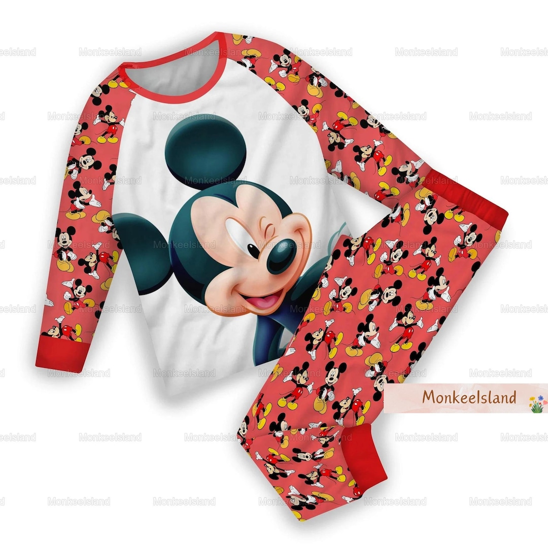 Disney Classic Mickey Pajamas, Mickey Mouse Kids Pajamas, Funny Mickey ...