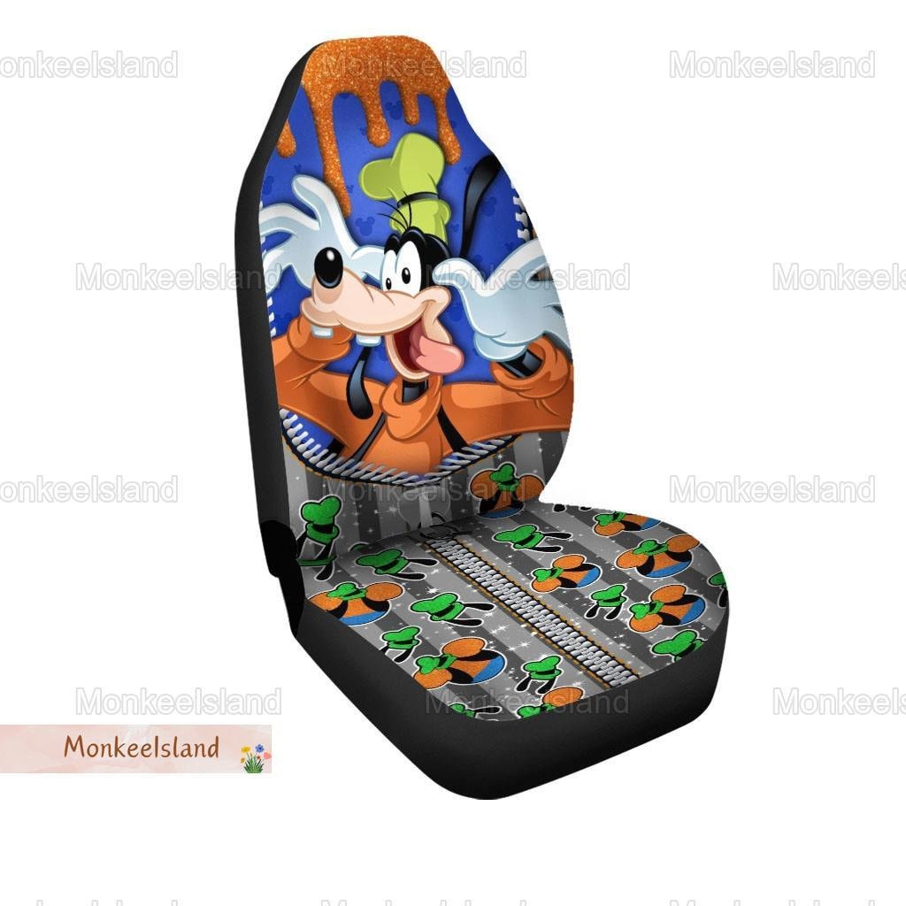 Funny Goofy Car Seat Cover, Disney Goofy Carseat Cover, Goofy Dog Car ...