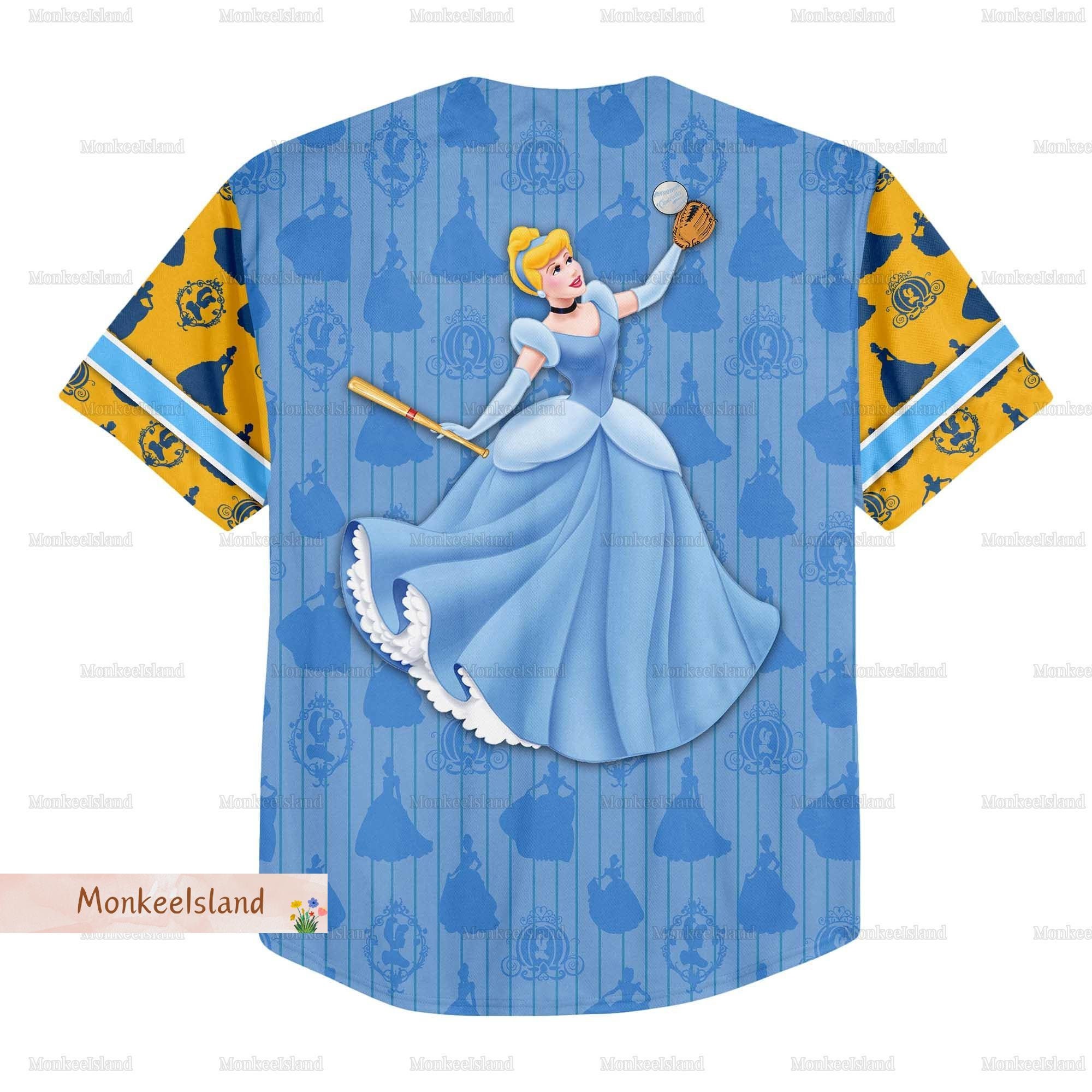 Disney Cinde Jersey Shirt, Disney Princess Jersey, Personalized Jersey ...
