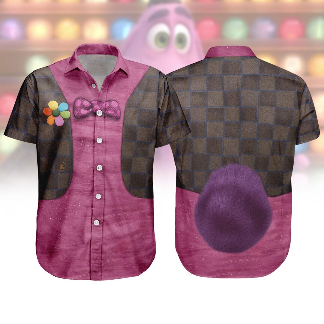 Bing Bong Costume Button Shirt, Inside Out Bing Bong Cosplay Shirt ...