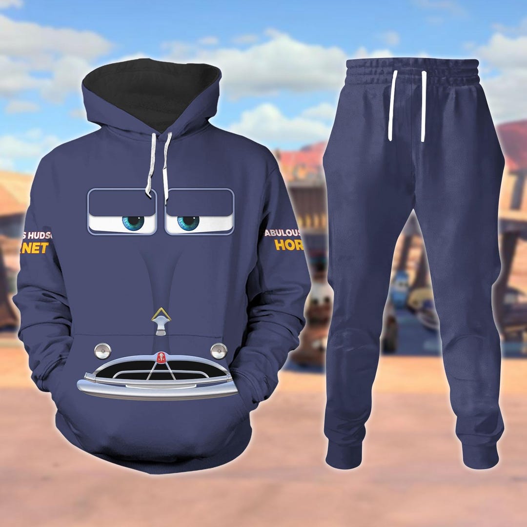 Doc Hudson Costume Hoodie, Disney Cars Cosplay Jogger Pants, Pixar ...