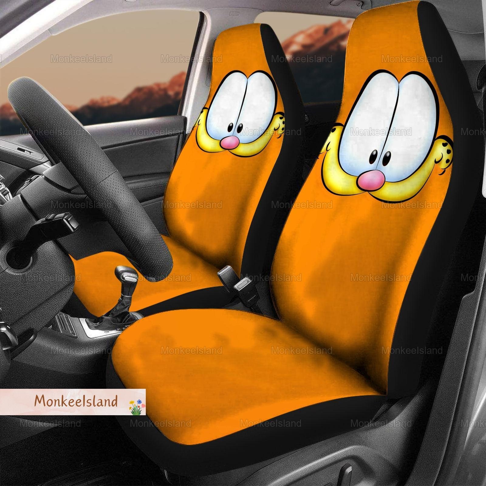 Garfield Car Seat Cover, Garfield Cat Car Decorations, Garfield Movie ...