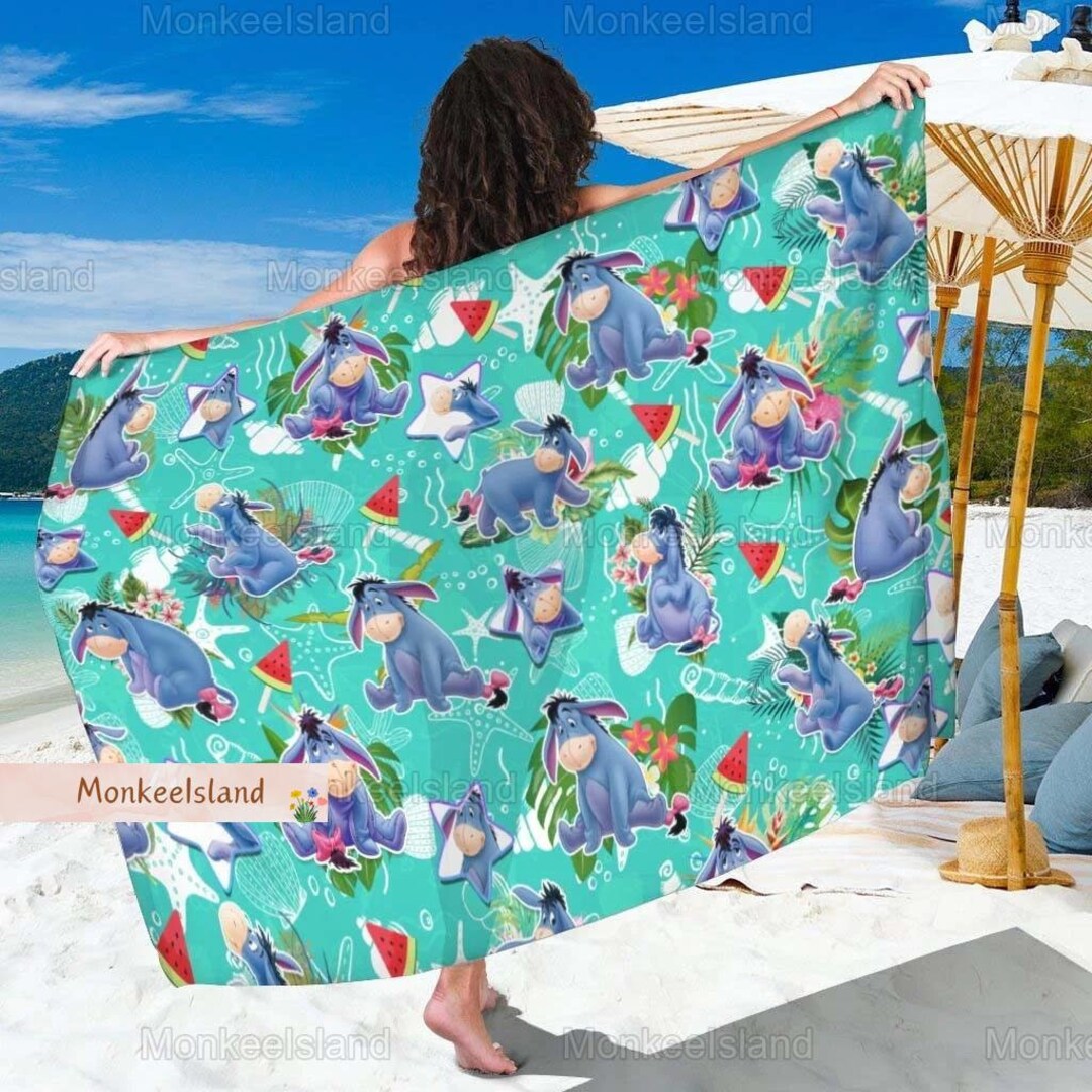 Eeyore Winnie the Pooh Beach Towel, Eeyore Bath Towel, Funny Eeyore ...