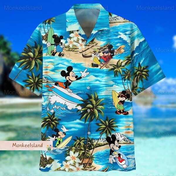 Hawaiian Shirt Mickey Mouse - Etsy