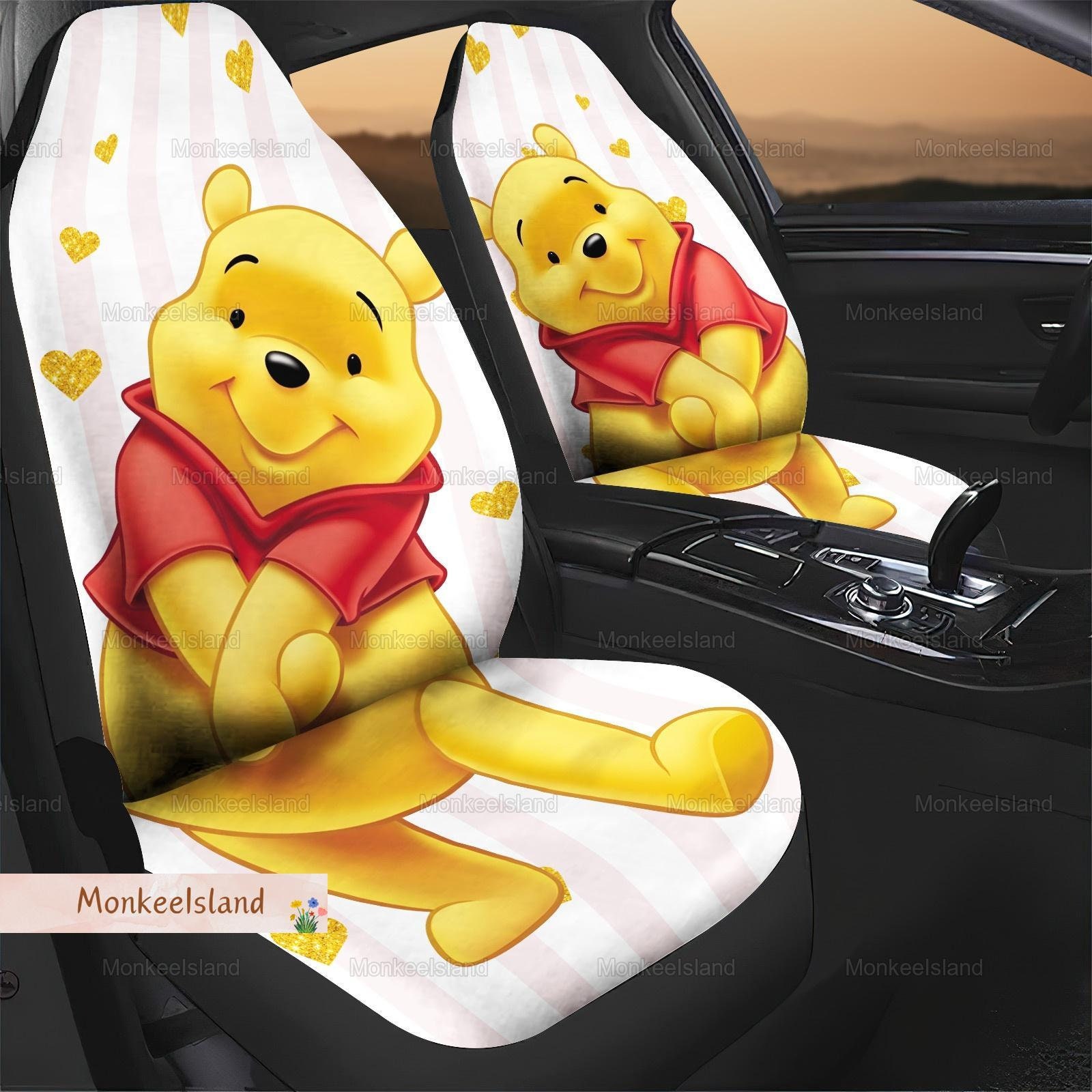 Winnie the Pooh Seat Cover, Cute Pooh Bear Carseat Cover, Pooh Seat ...
