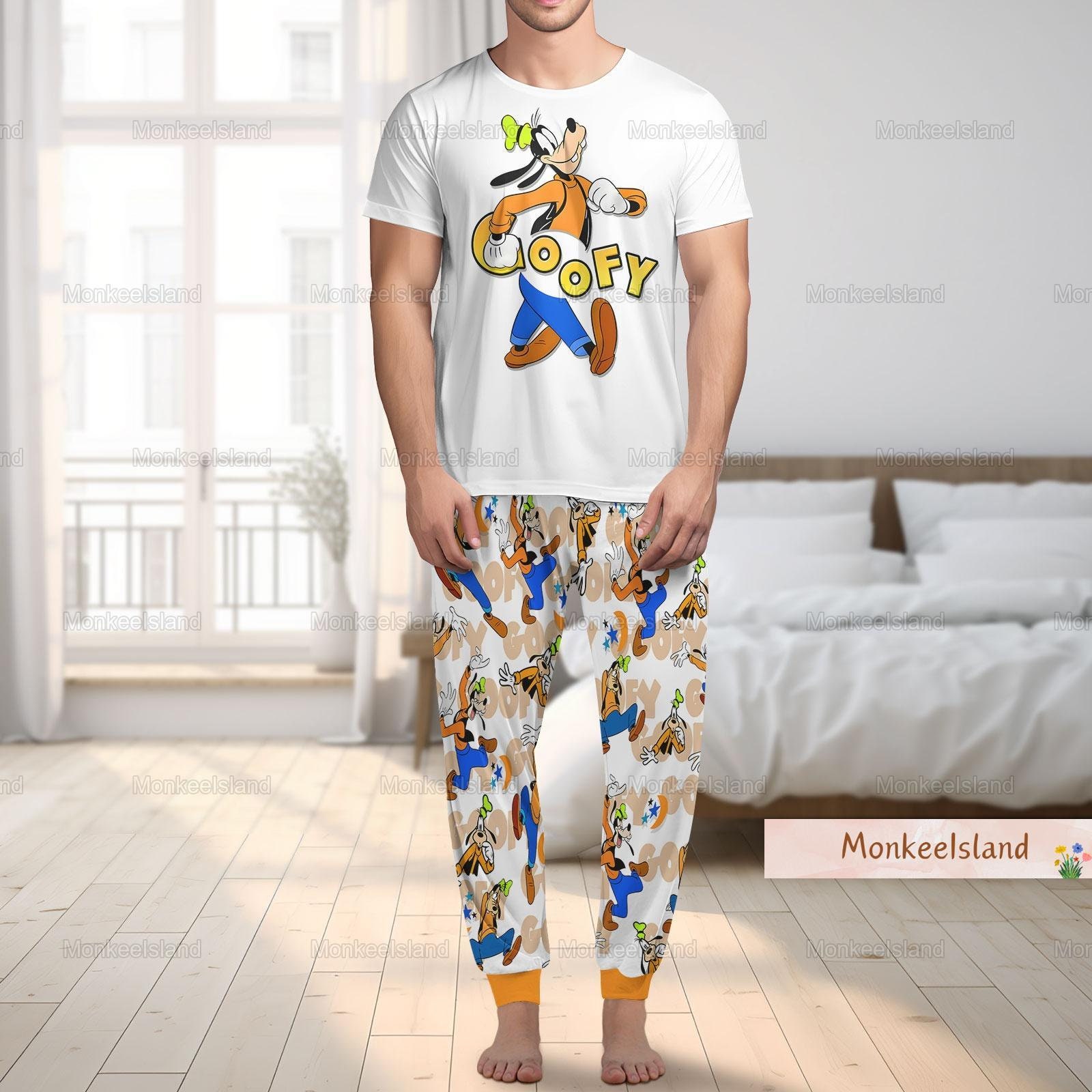 Disney Goofy Pajamas, Funny Goofy Pajamas Pants, Mickey Mouse Cartoon ...