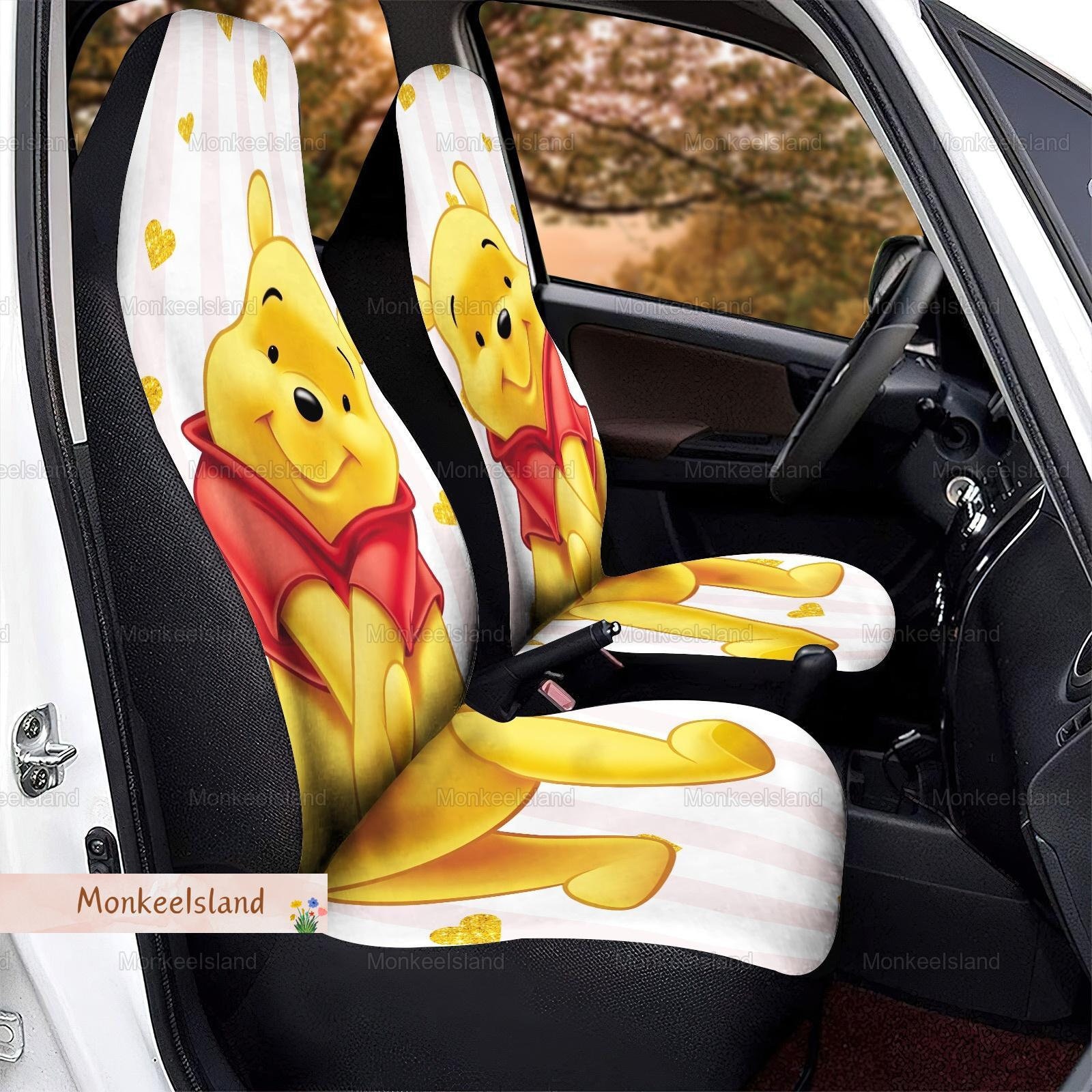 Winnie the Pooh Seat Cover, Cute Pooh Bear Carseat Cover, Pooh Seat ...