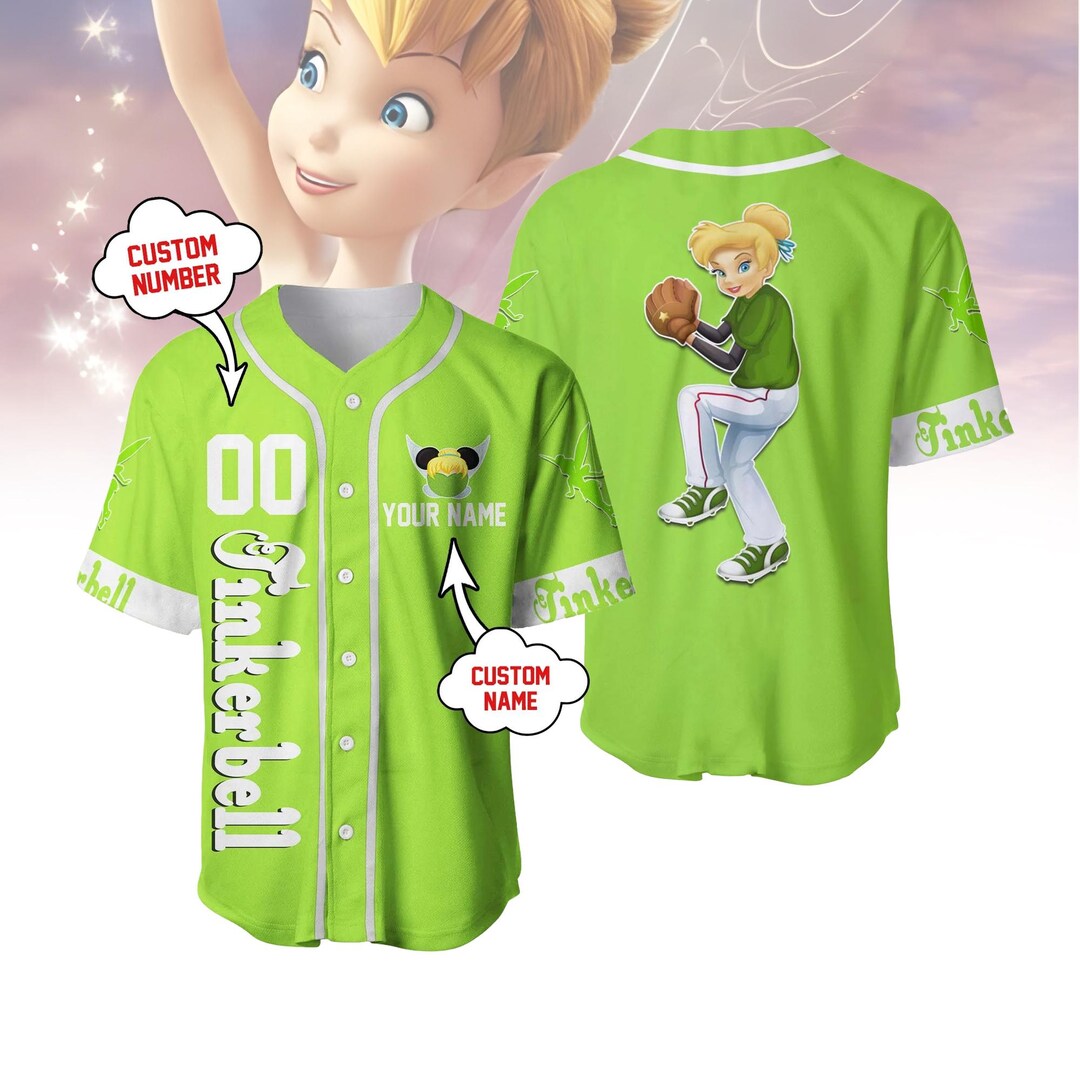 Personalized Tinker Bell Jersey, Tinkerbell Jersey Shirt, Tinker Bell ...