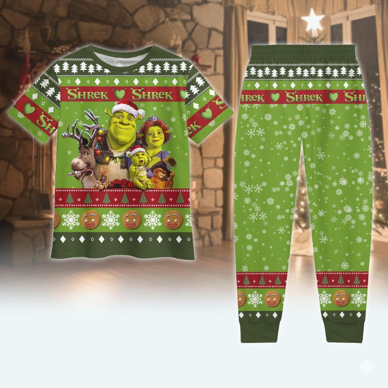 Shrek Pajamas - Etsy