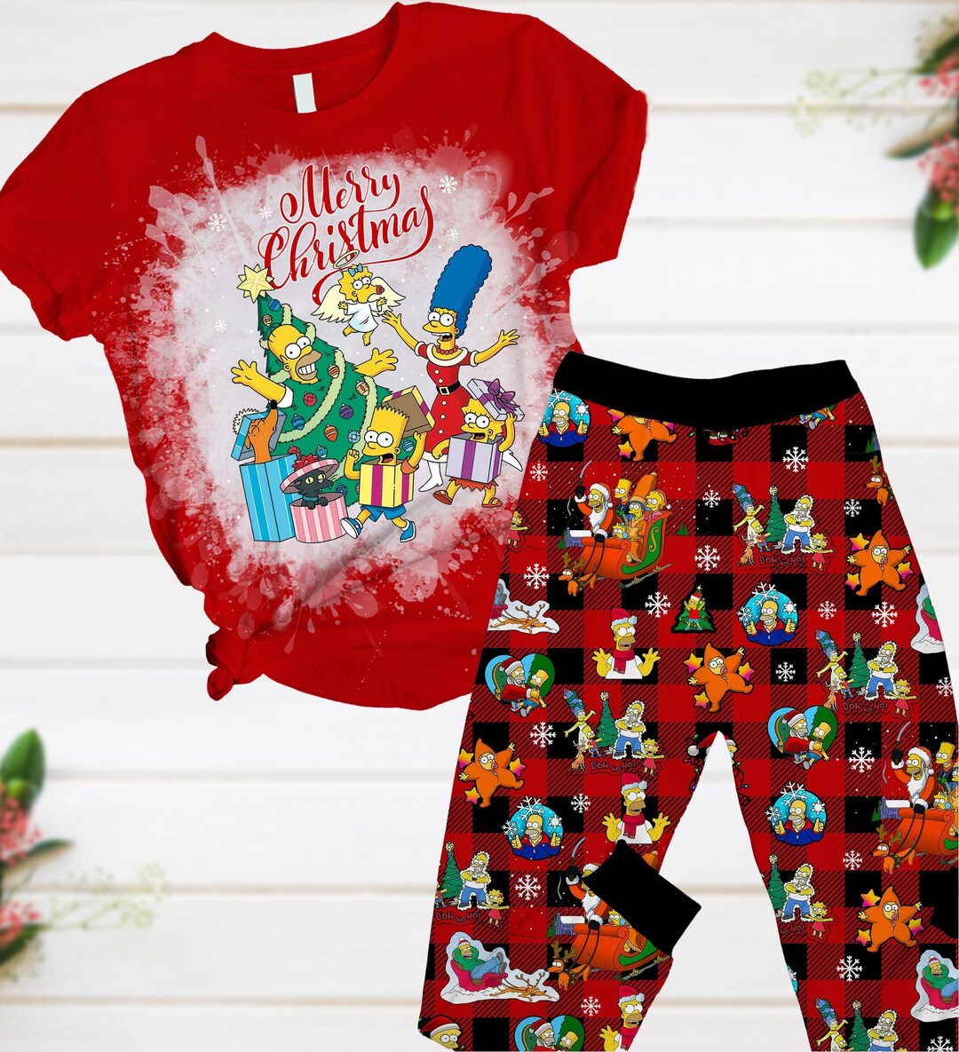 Christmas Pajamas, Simpson Family Pajamas Set, the Simpson Women ...