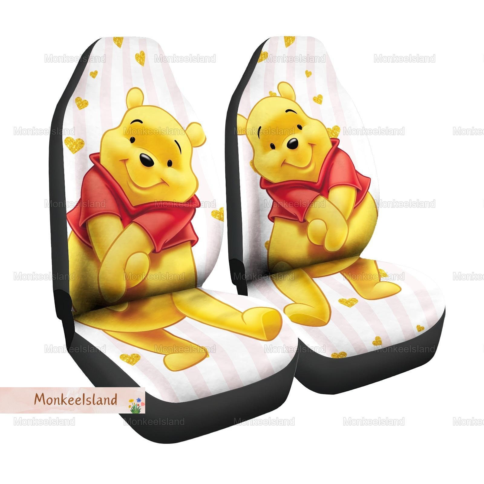 Winnie The Pooh Seat Cover, Cute Pooh Bear Carseat Cover, Pooh Seat ...