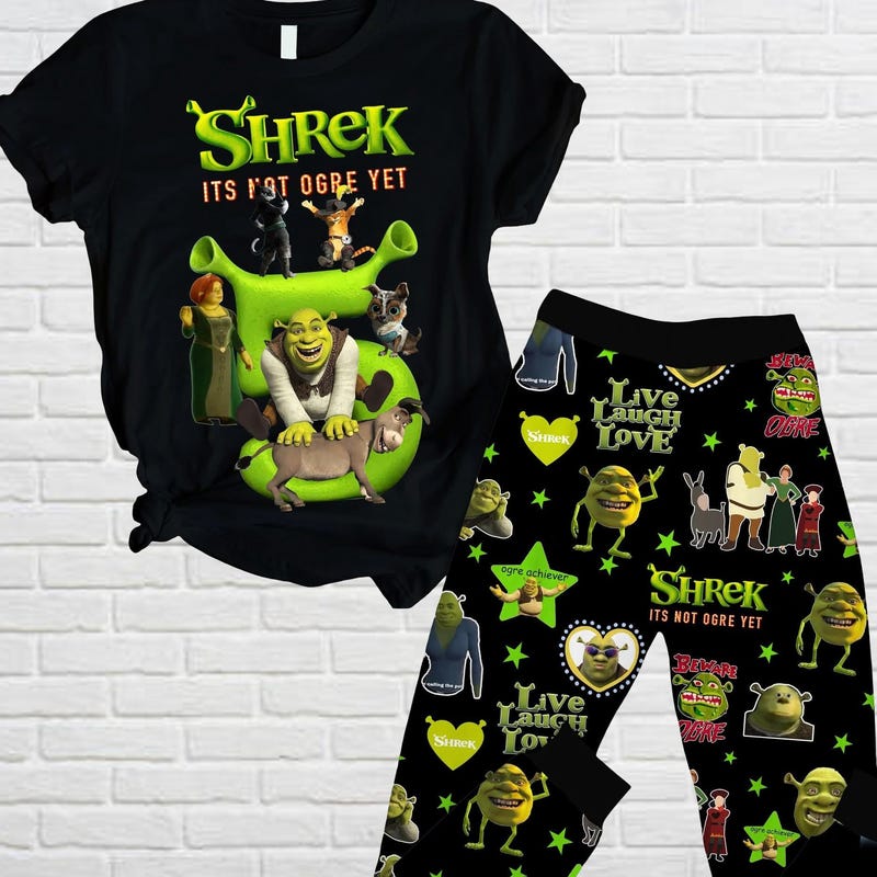 Shrek Pajamas - Etsy