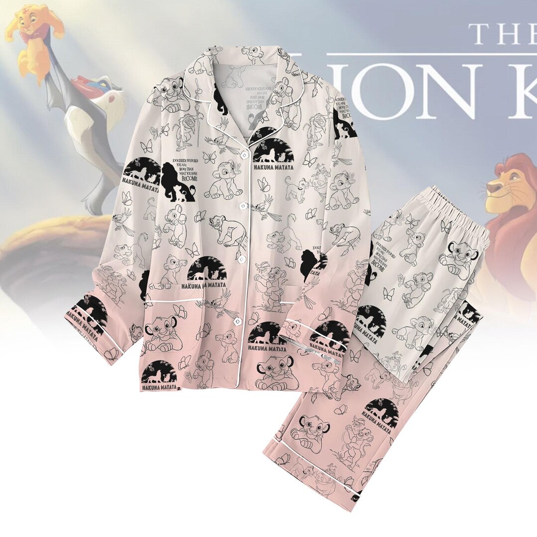 Disney Lion King Pajamas Set, Hakuna Matata Women Pajamas, Simba Timon ...
