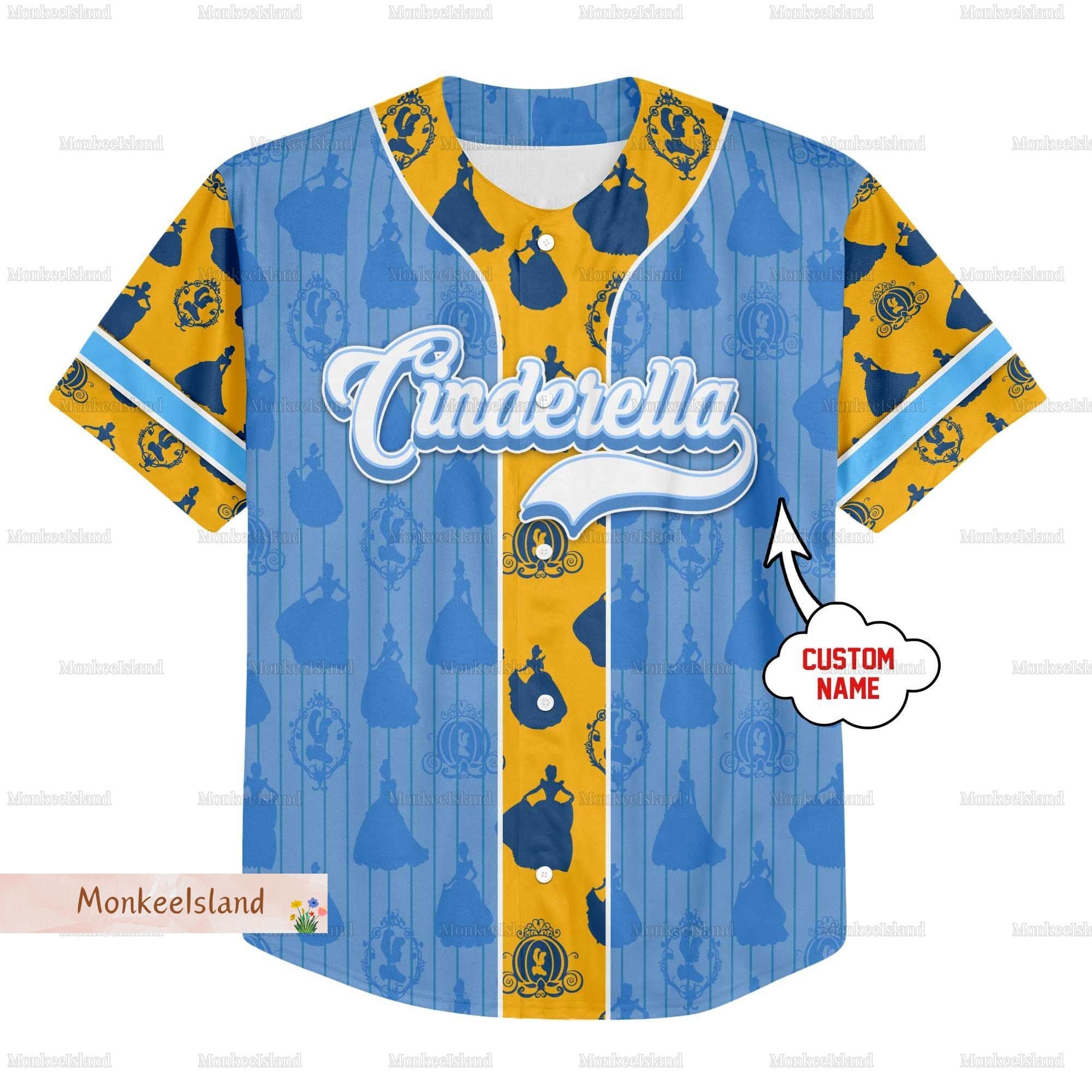Disney Cinde Jersey Shirt, Disney Princess Jersey, Personalized Jersey ...