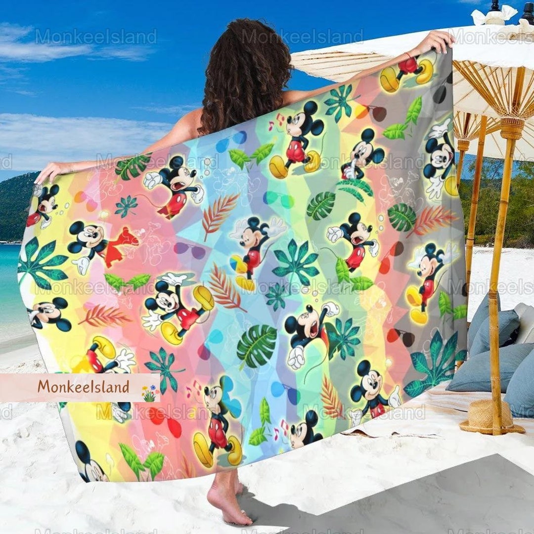 Disney Classic Mickey Beach Towel, Mickey Mouse Bath Towel, Funny ...