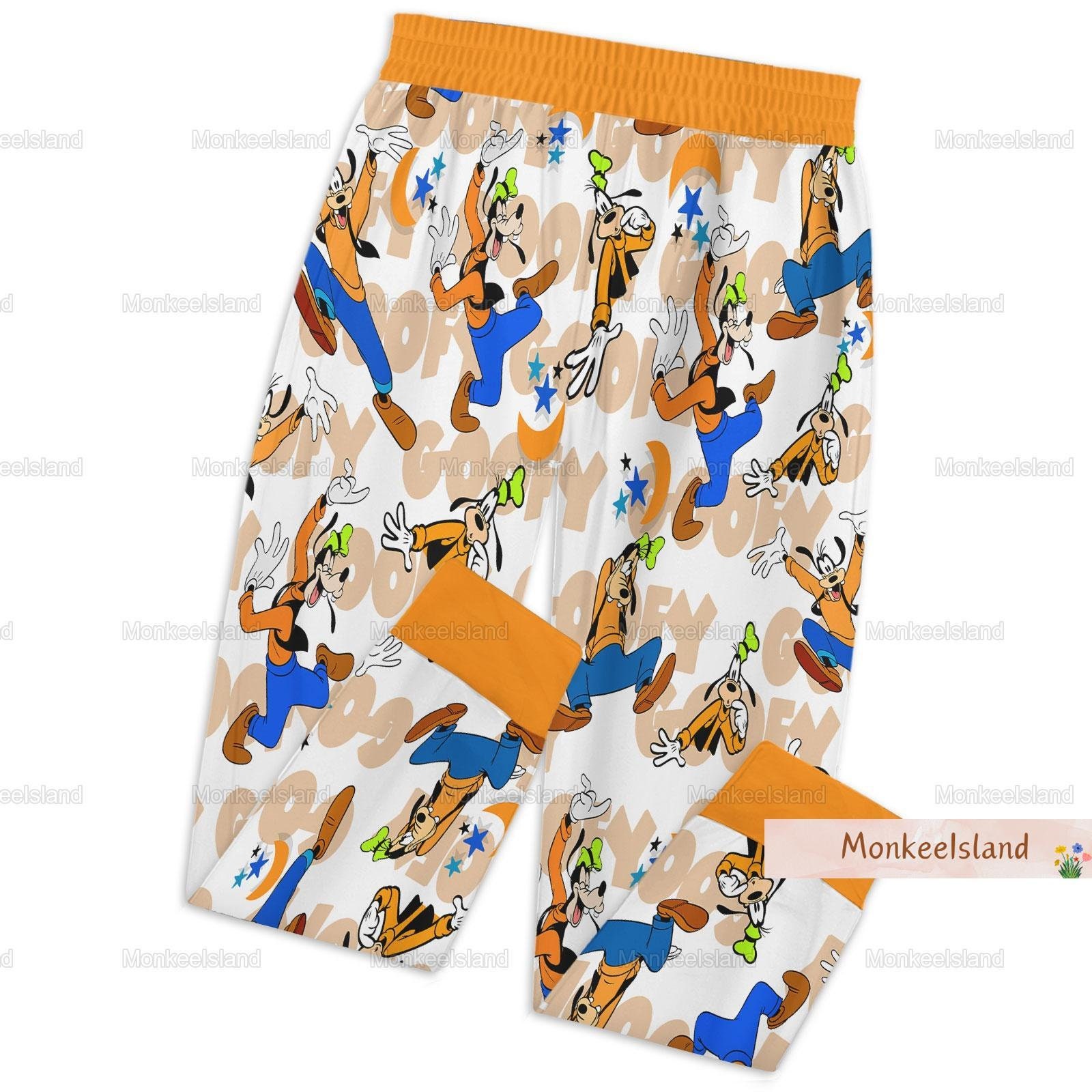 Disney Goofy Pajamas, Funny Goofy Pajamas Pants, Mickey Mouse Cartoon ...