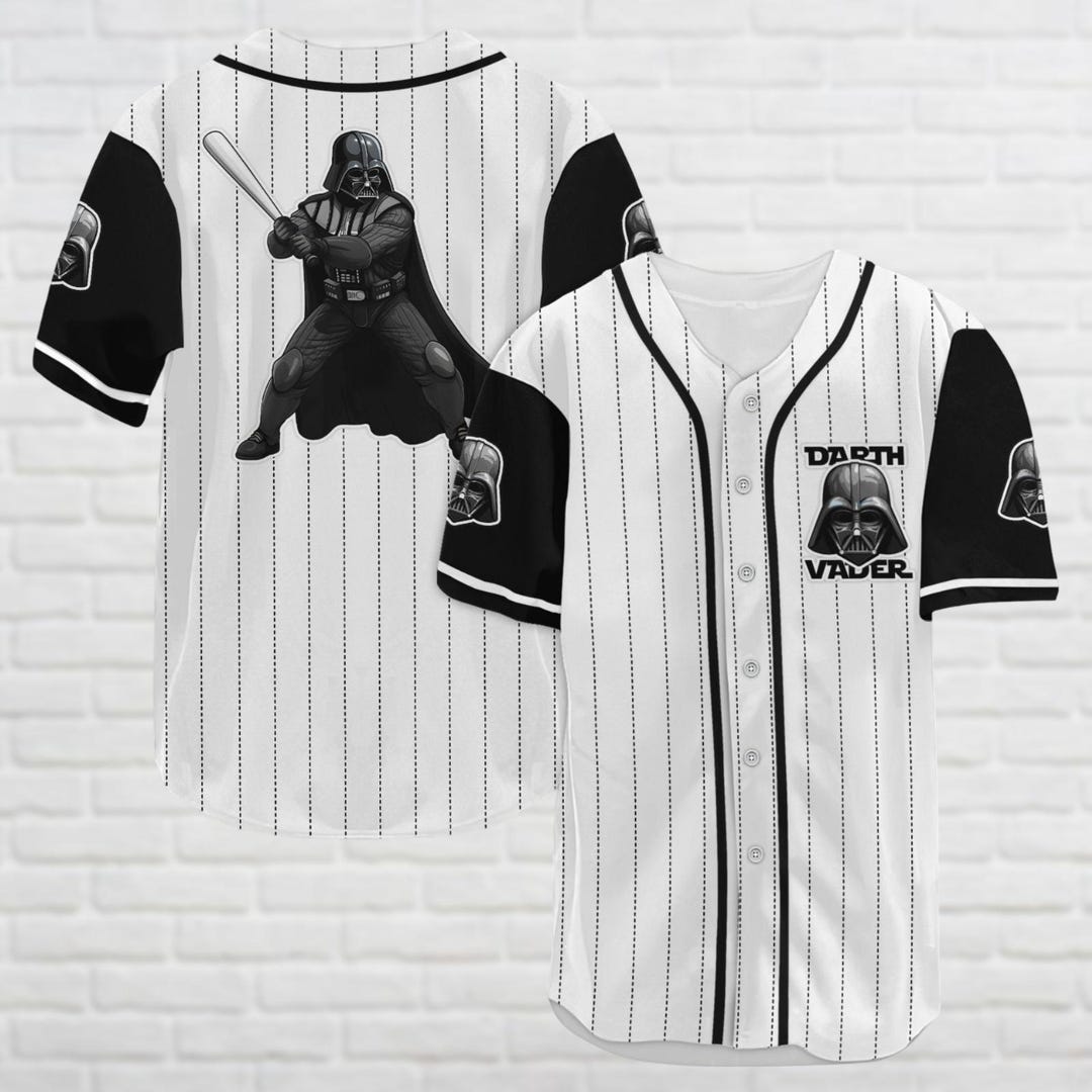 Darth Vader Jersey, Star Wars Jersey Shirt, Darth Vader Baseball Jersey ...