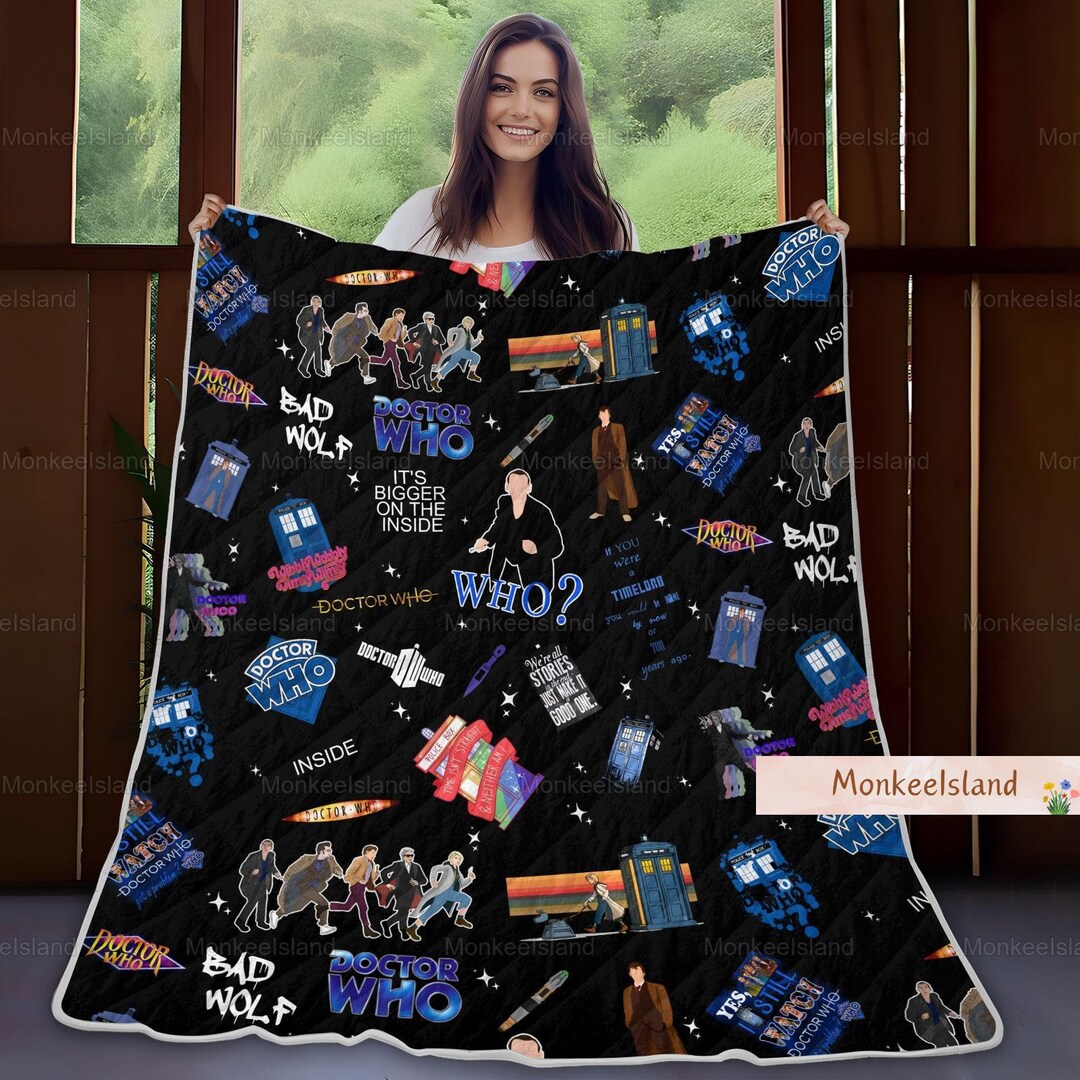 Doctor Who Quilt, Dr Who Tardis Modern Quilt, Police Box Quilt Pattern ...