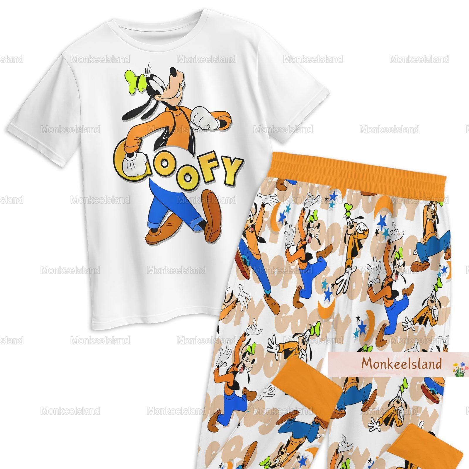 Disney Goofy Pajamas, Funny Goofy Pajamas Pants, Mickey Mouse Cartoon ...