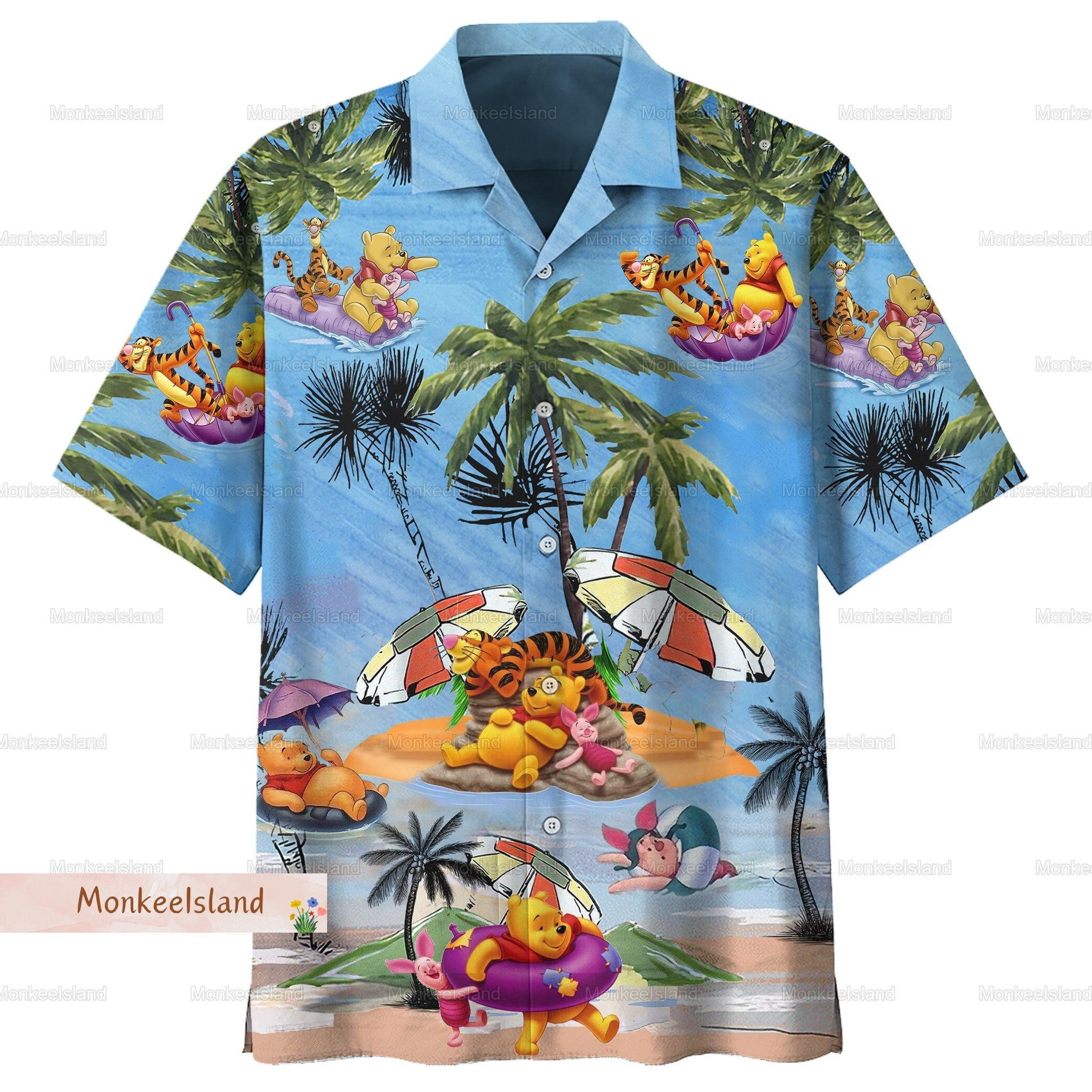 Winnie the Pooh Hawaii Shirt, Disney Pooh Vacation Shirt, Pooh and ...