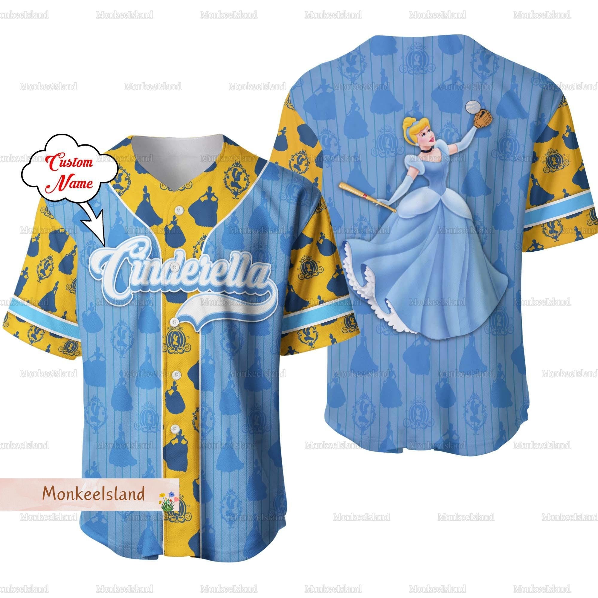 Disney Cinde Jersey Shirt, Disney Princess Jersey, Personalized Jersey ...