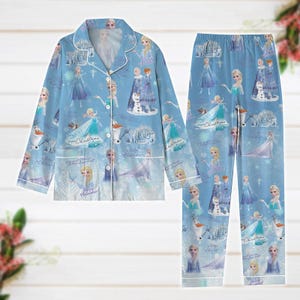 Elsa Christmas Pajamas, Elsa Frozen Holiday Pajamas, Frozen Women ...