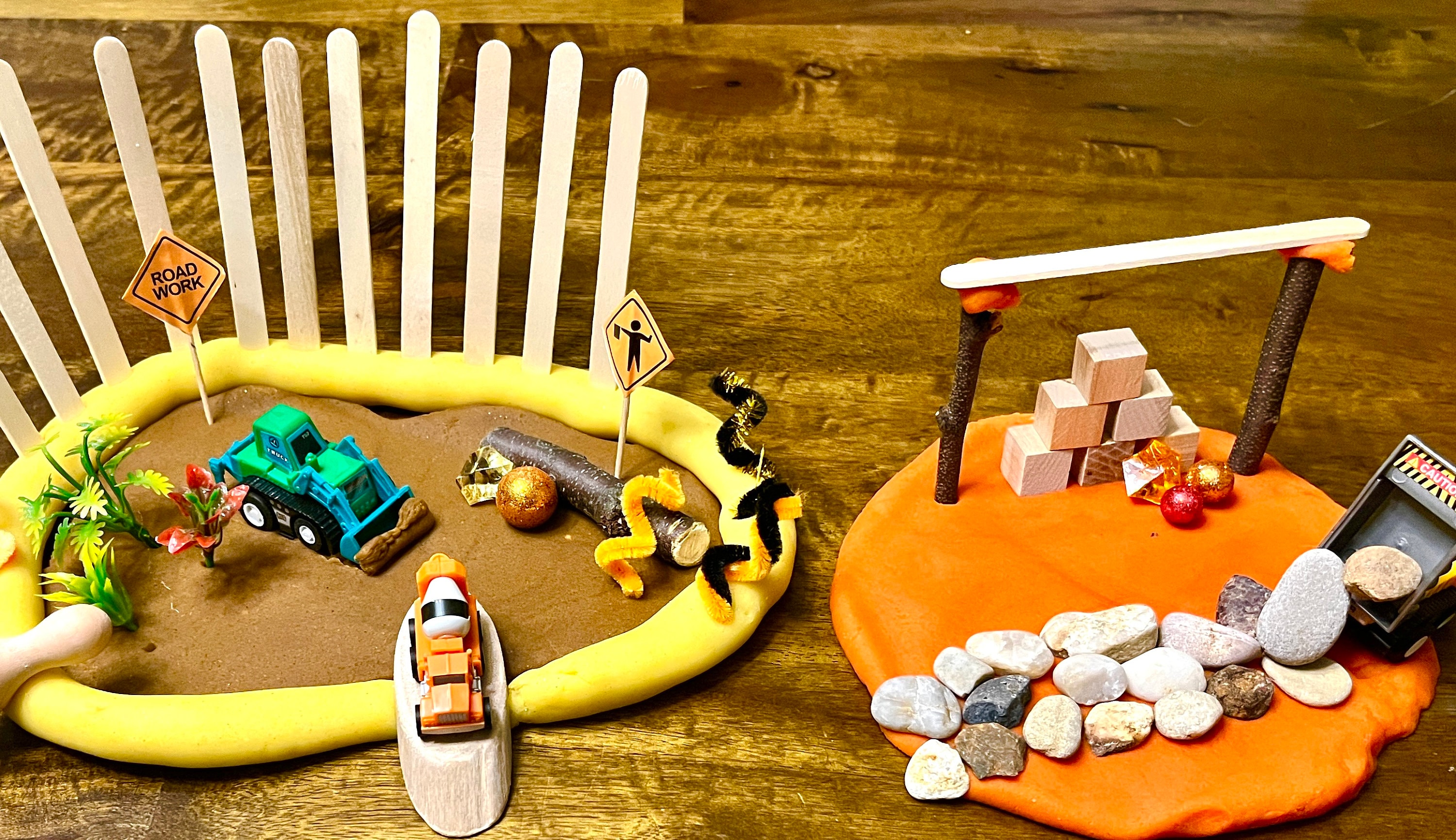Construction Sensory Dough Kit, Sensory Play, Digger Party Favor, Gift ...