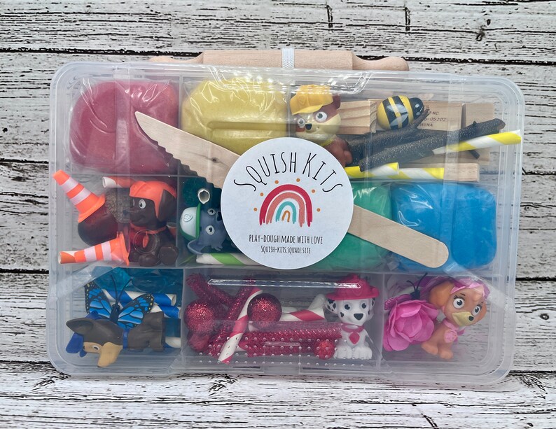 Paw Patrol Sensory Dough Kit, Sensory Play, Paw Patrol Party, Gift for ...