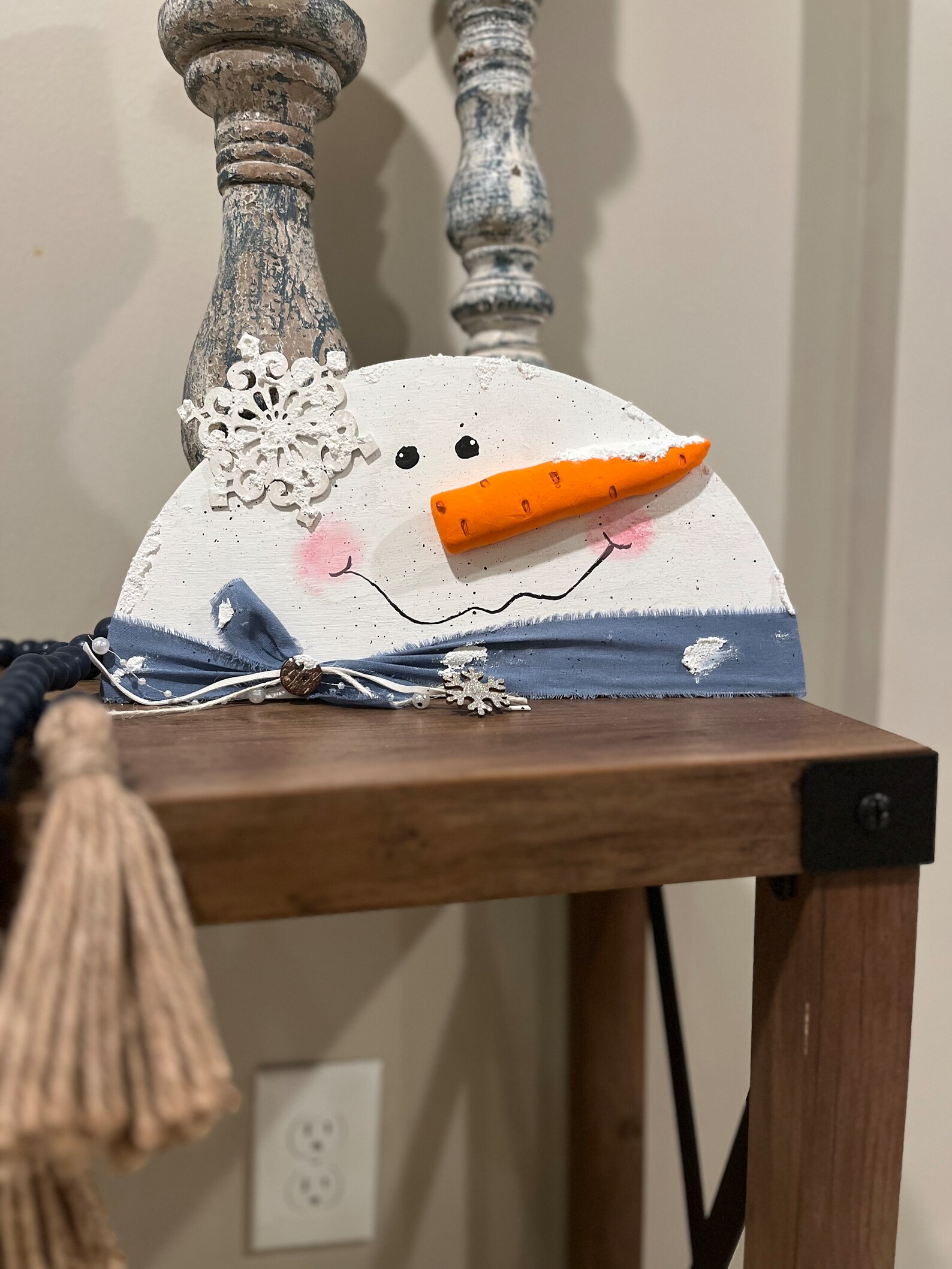 Snowman Face Shelf Sitter - Etsy