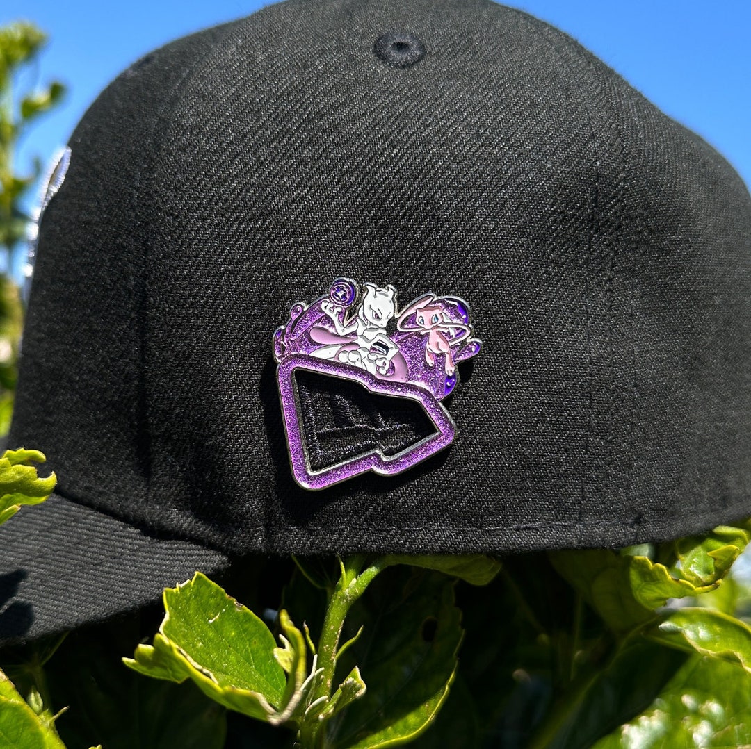 Mew and Mewtwo Fitted Hat Pin - Etsy