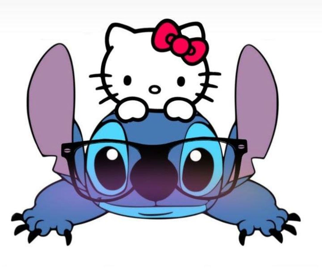 Hello Kitty and Stich - Etsy