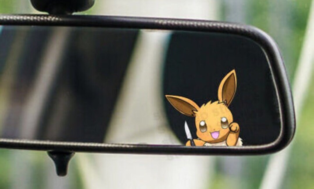 Mini Eevee Peeker Sticker - Etsy