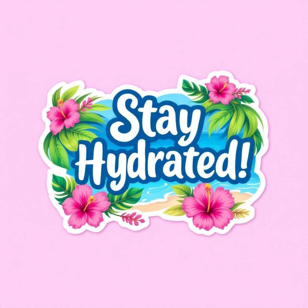 Stay Hydrated Stickers - Etsy