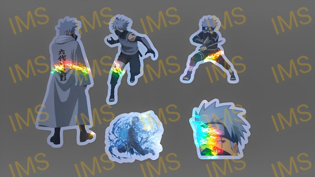 Kakashi Holographic Sticker Pack/decals - Etsy