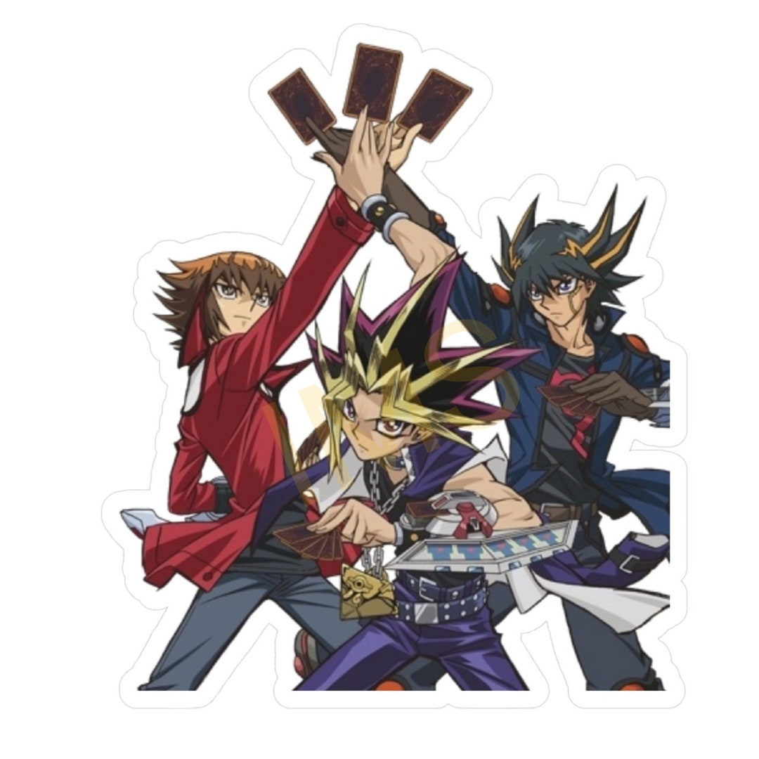 Holographic YU-GI-OH Jaden Yugi Yusei Sticker/decal - Etsy