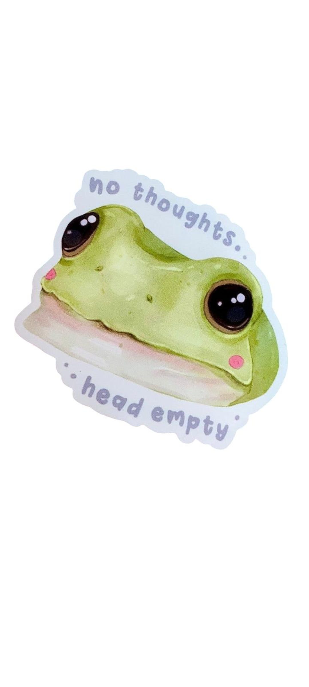 Empty Head Sticker - Etsy