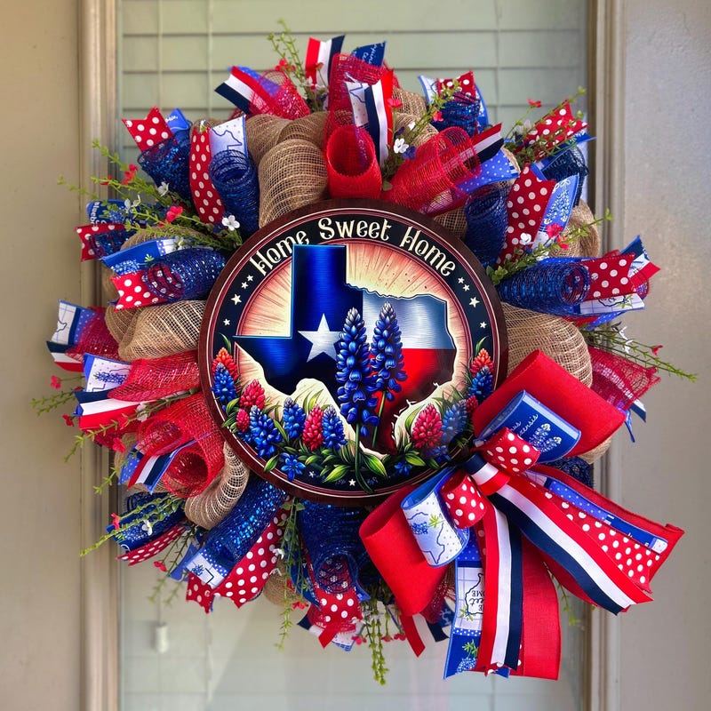 Texas Wreath - Etsy