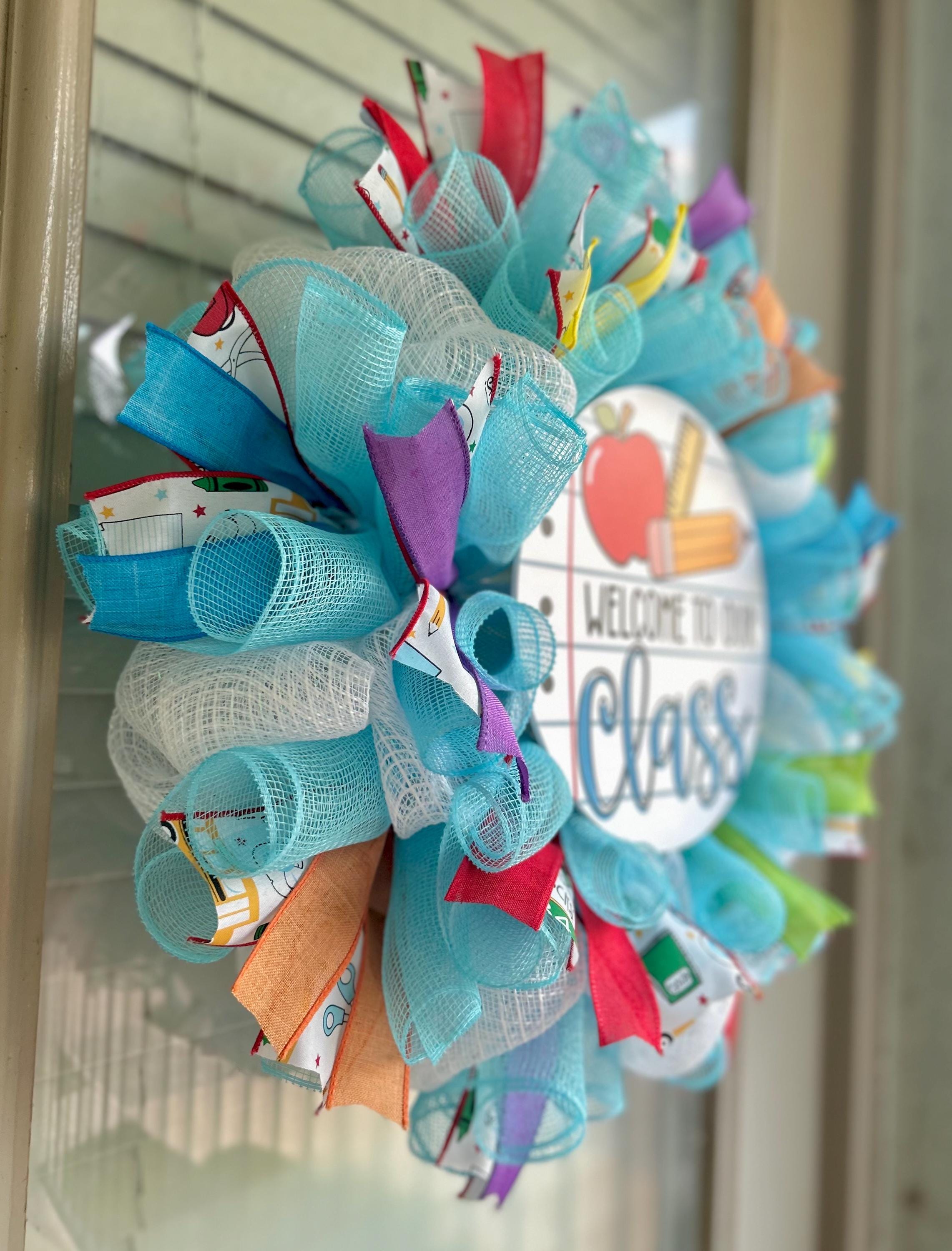 Welcome to Our Class Wreath, Welcome to Our Class Sign, Back to School ...