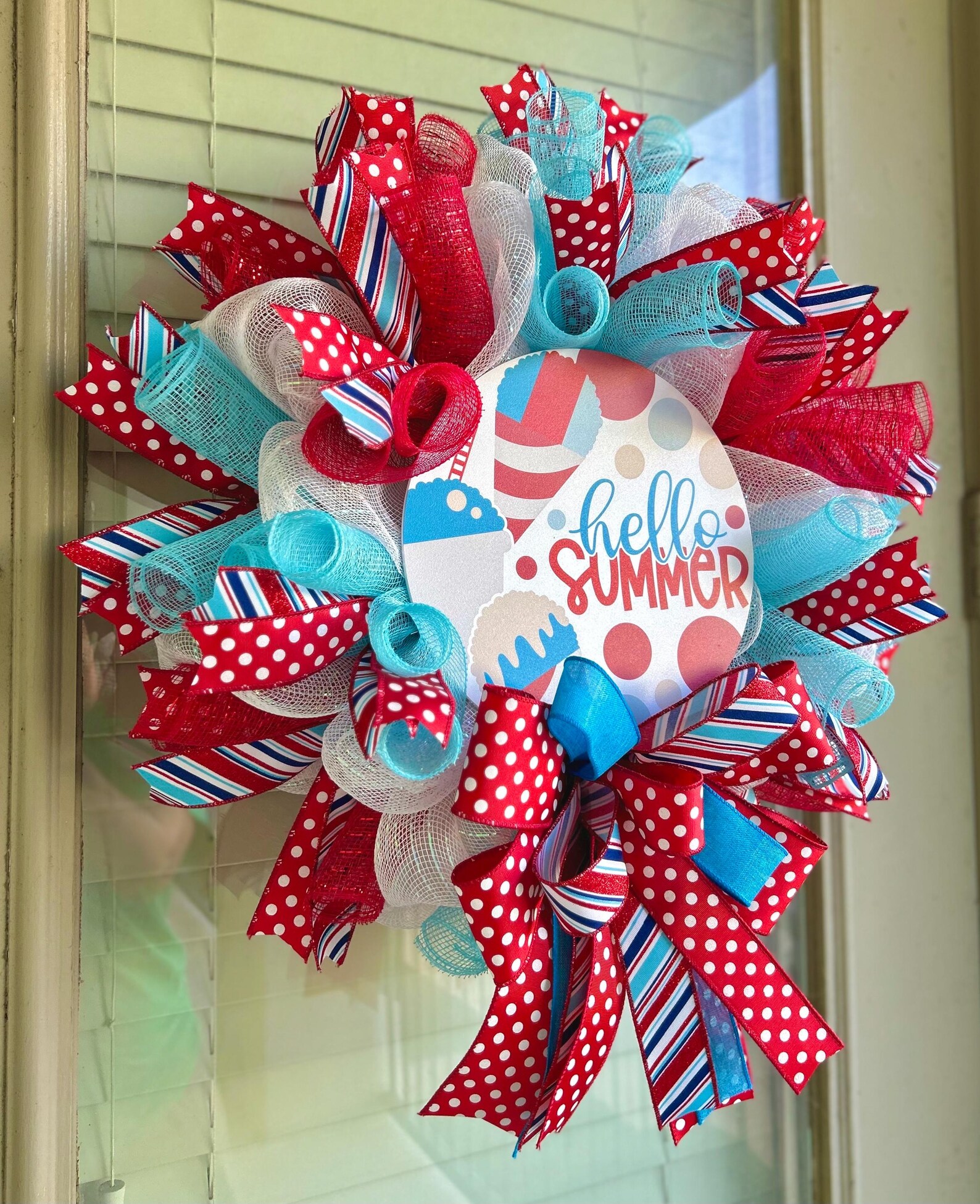 Summer Popsicle Wreath, Summer Wreath, Summer Snow Cone Wreath ...