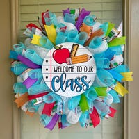 Teacher Wreath - Etsy