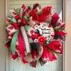 Hello Spring Wreath, Coral Hello Spring Wreath, Coral and Burlap Wreath ...