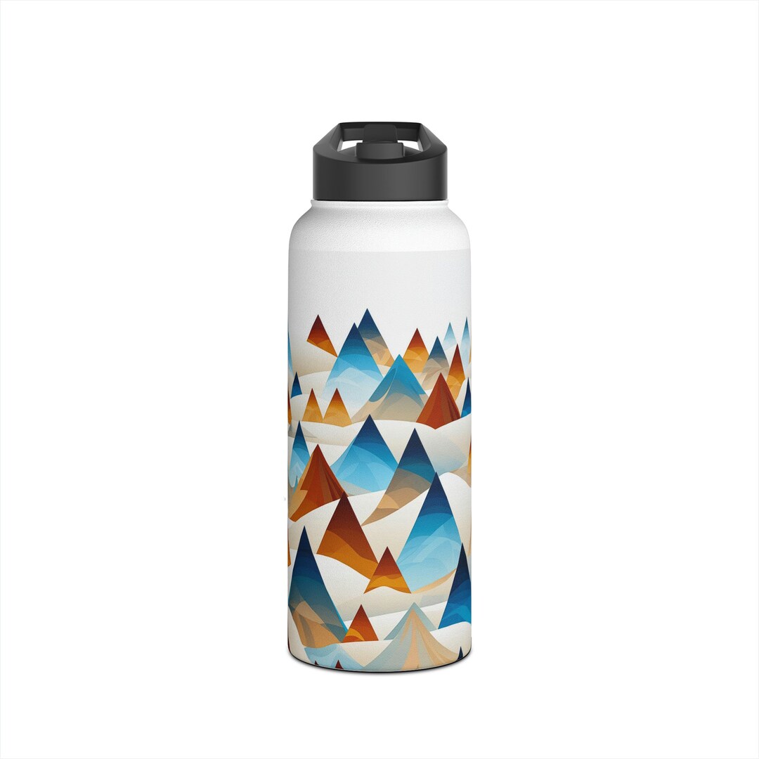 32oz Monolithic Earth Pyramid Landscape Stainless Steel Water Bottle ...