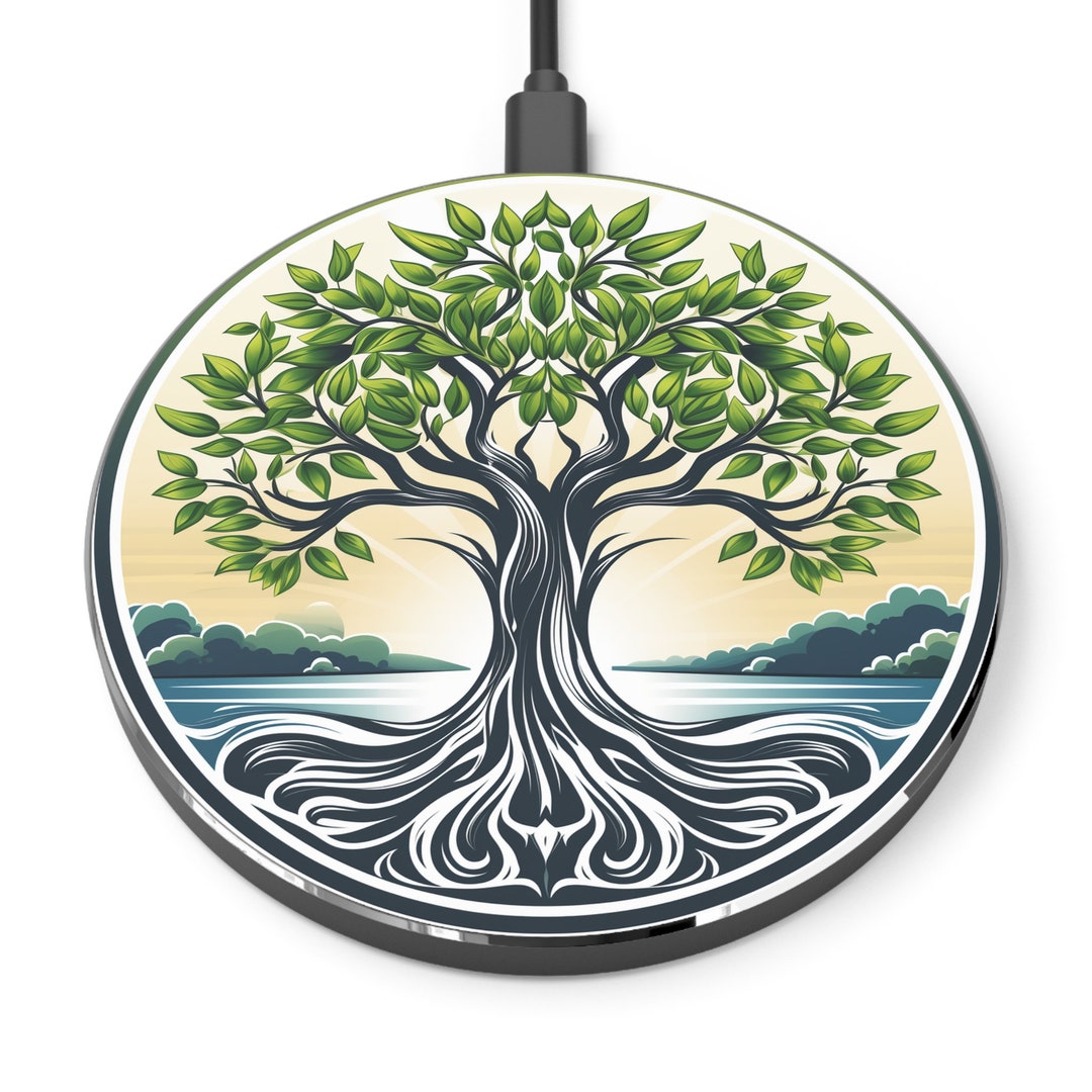 IPhone Android 10W Tree of Life Wireless Charger - Etsy