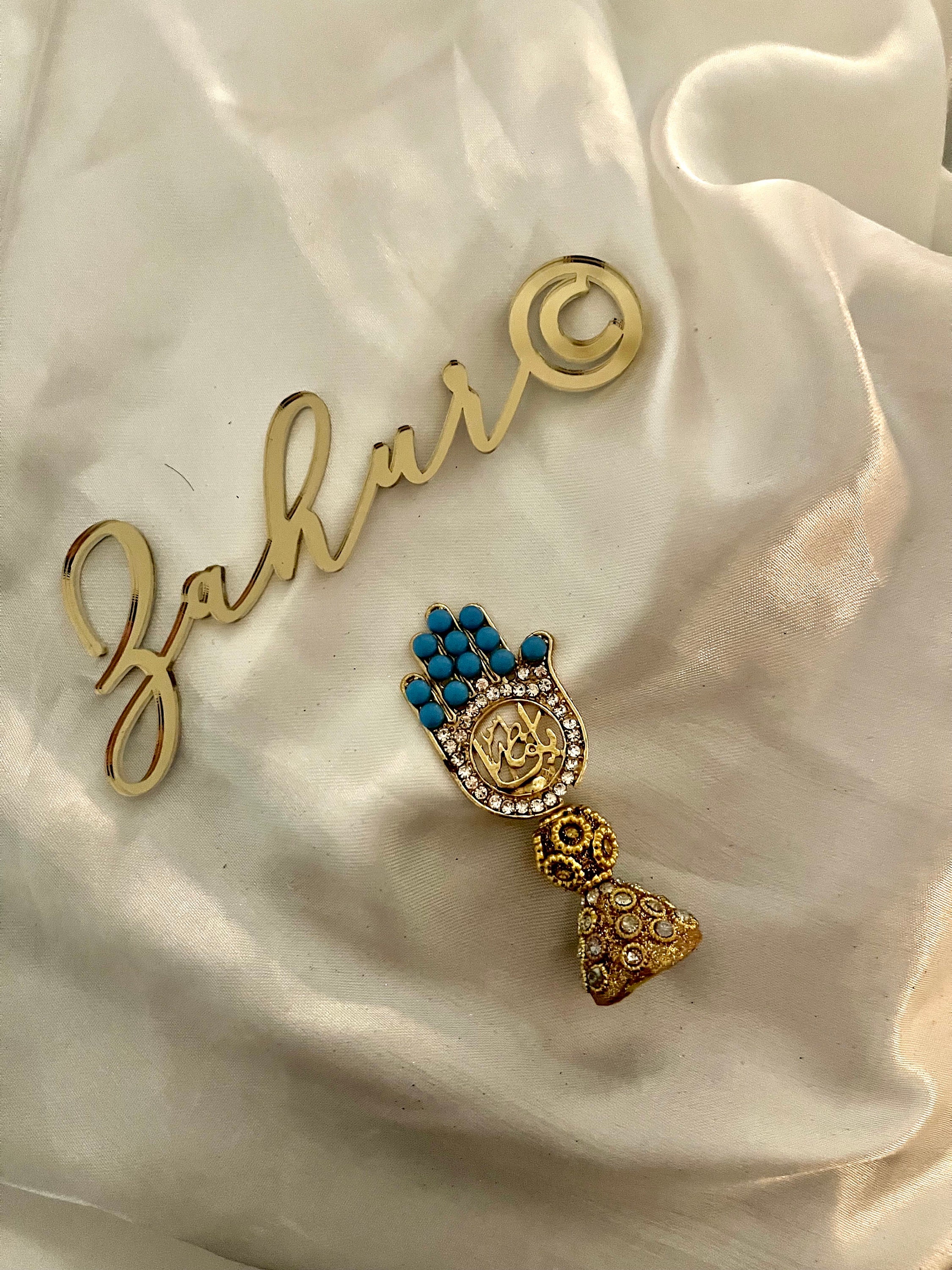 Set of 6 Mini Alams Symbolic Flagbearer Mini Home. Diamanté Embellished ...