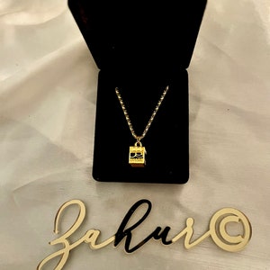 3D Kaaba Pendant With Gold Chain - Necklace - Etsy