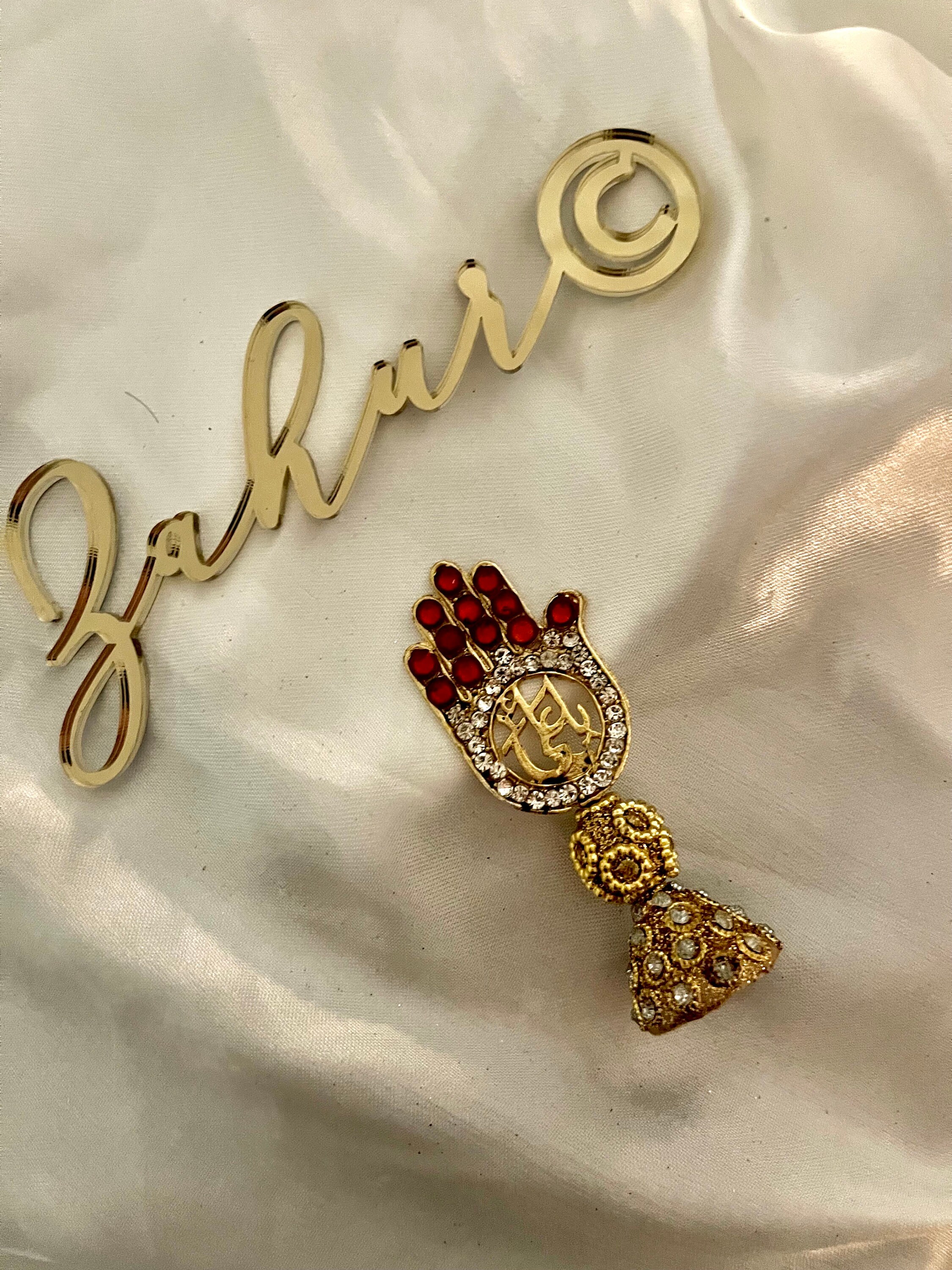 Set of 6 Mini Alams Symbolic Flagbearer Mini Home. Diamanté Embellished ...