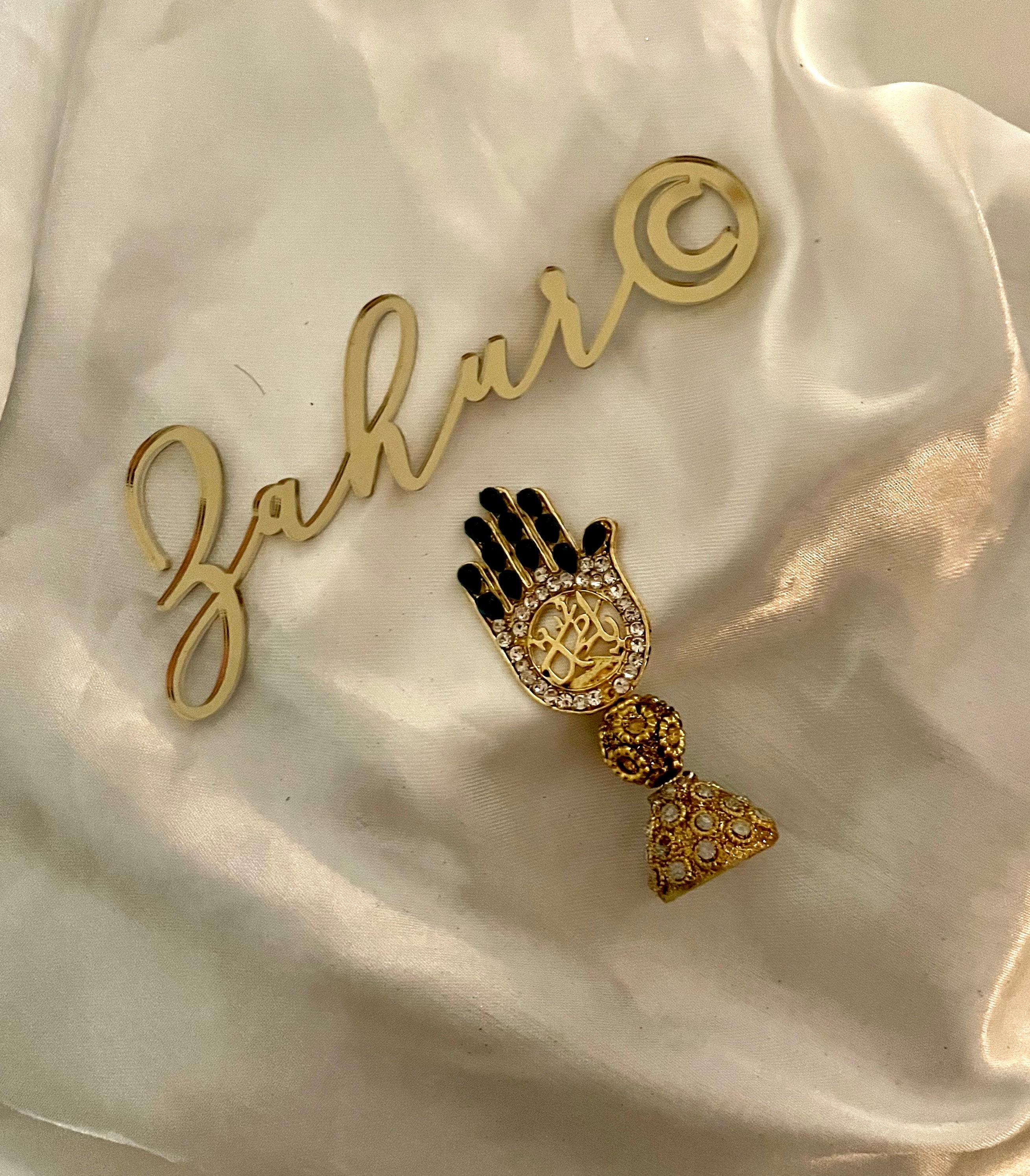 Set of 6 Mini Alams Symbolic Flagbearer Mini Home. Diamanté Embellished ...