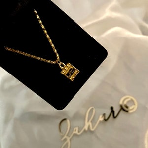3D Kaaba Pendant With Gold Chain - Necklace - Etsy